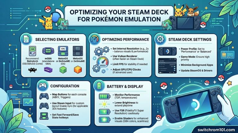 🌟Best Pokemon Games on Steam Deck 2026: Emulation Performance & Settings